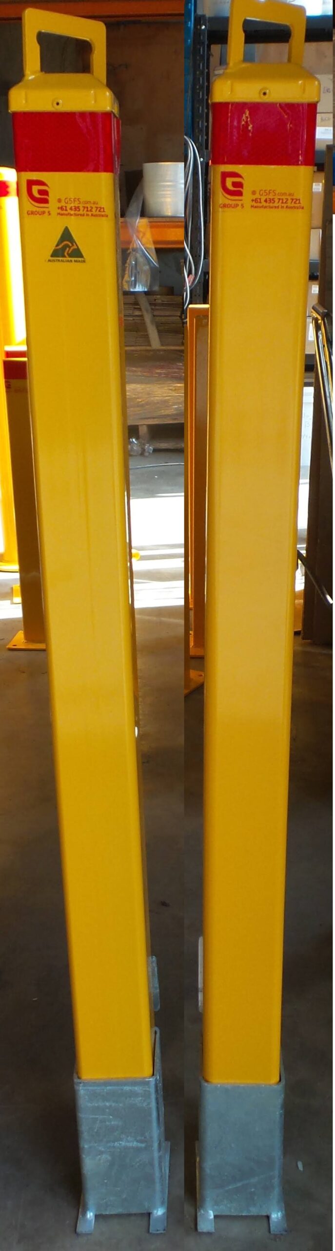 90x90mm Padlock/Sleeve Lock Removable Bollard X 1300mm Height ...